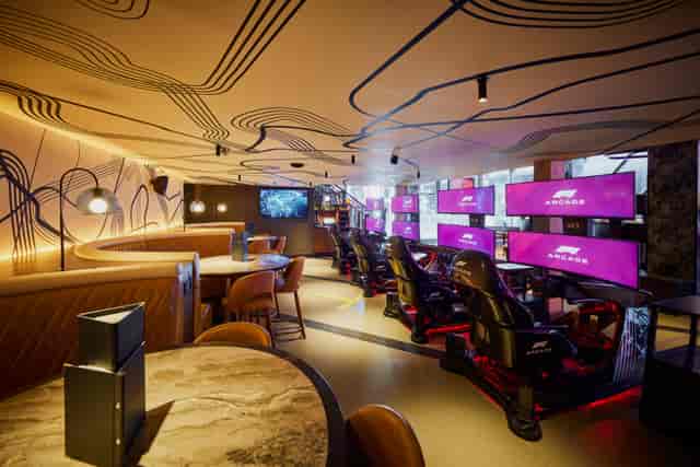 Under The Balcony at F1 Arcade St for Events | Hire Space
